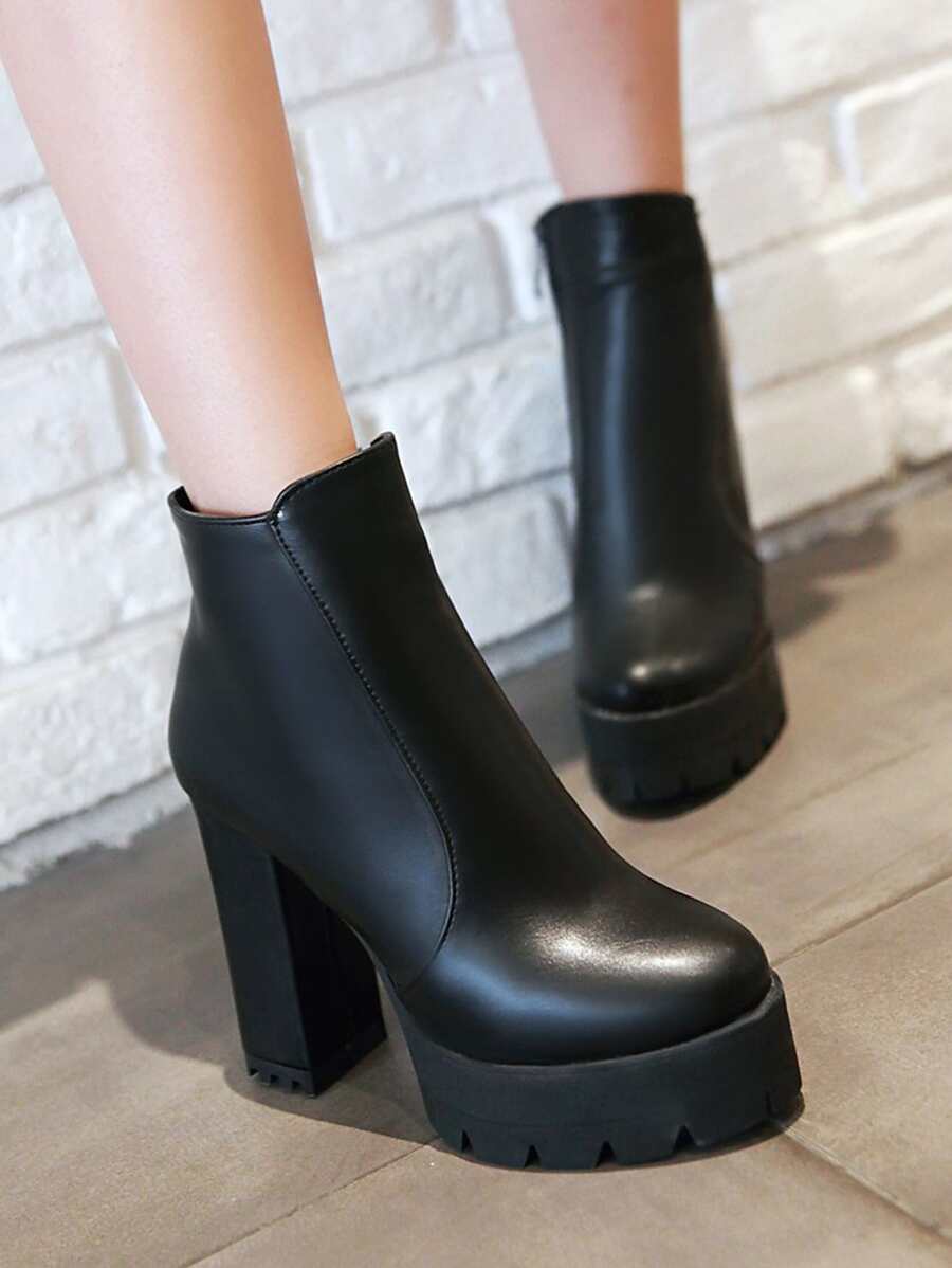 Side Zipper Platform Boots, 's Fashionable Boots | SHEIN UK