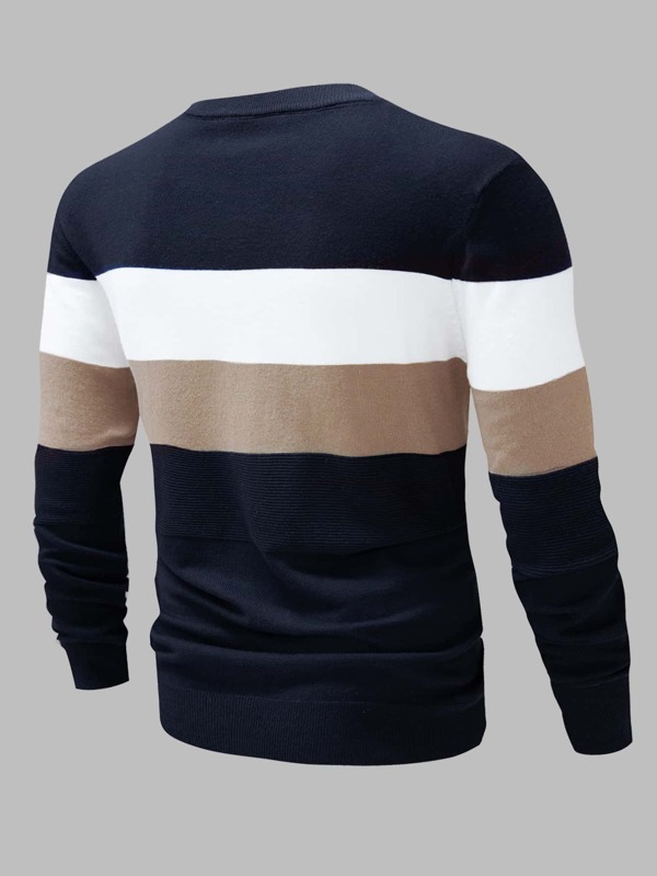 Manfinity Homme Men Colour Block Jumper | SHEIN UK