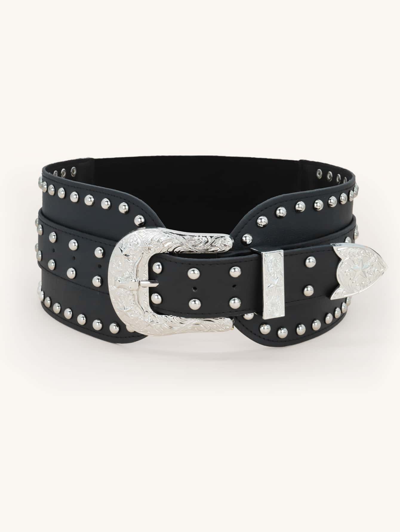 Studded Decor Western Belt | SHEIN USA
