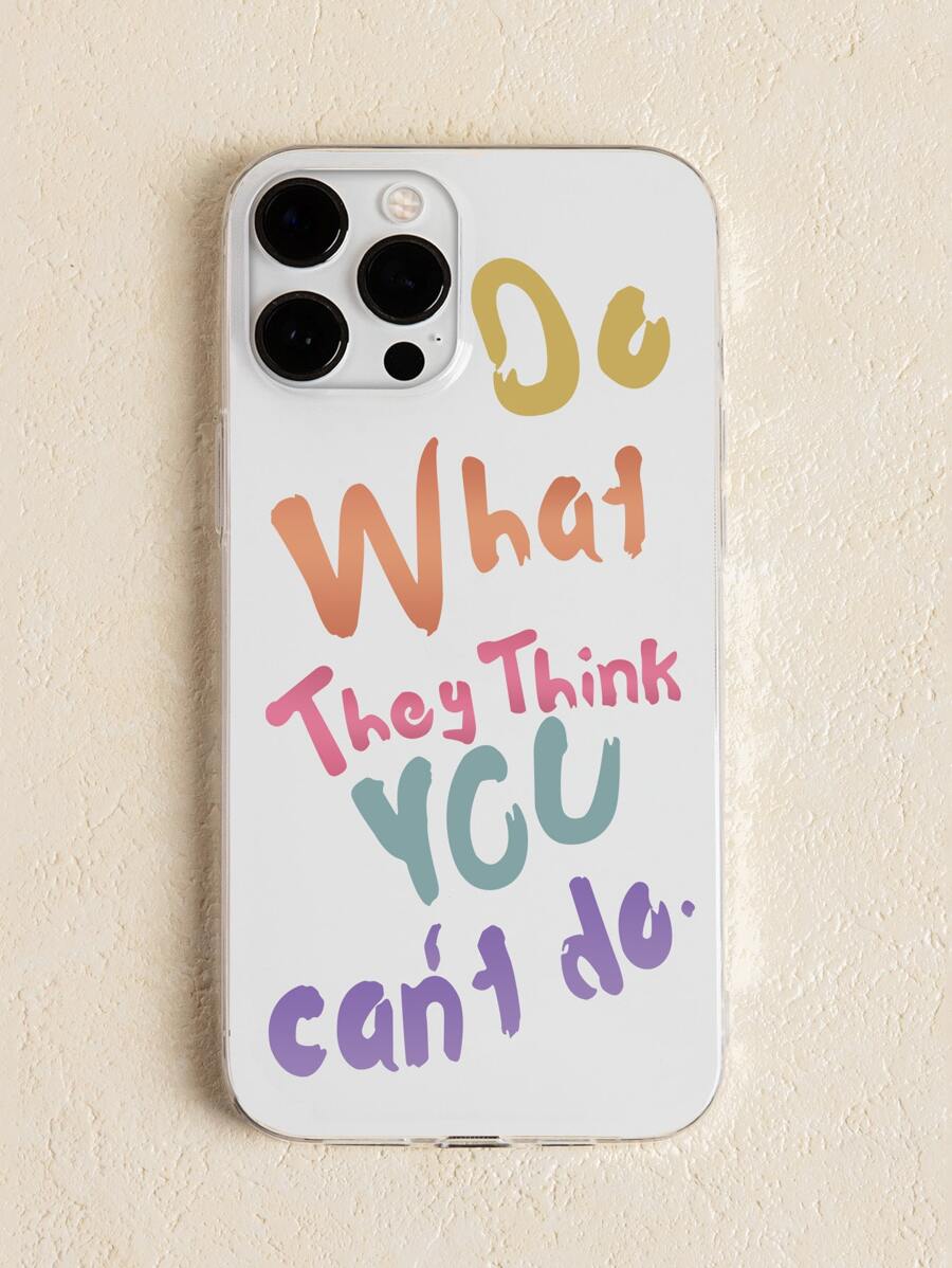 Slogan Graphic Phone Case | SHEIN USA