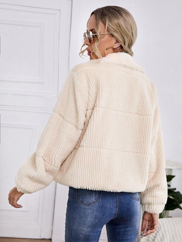 Zip Up Flannel Jacket | SHEIN USA