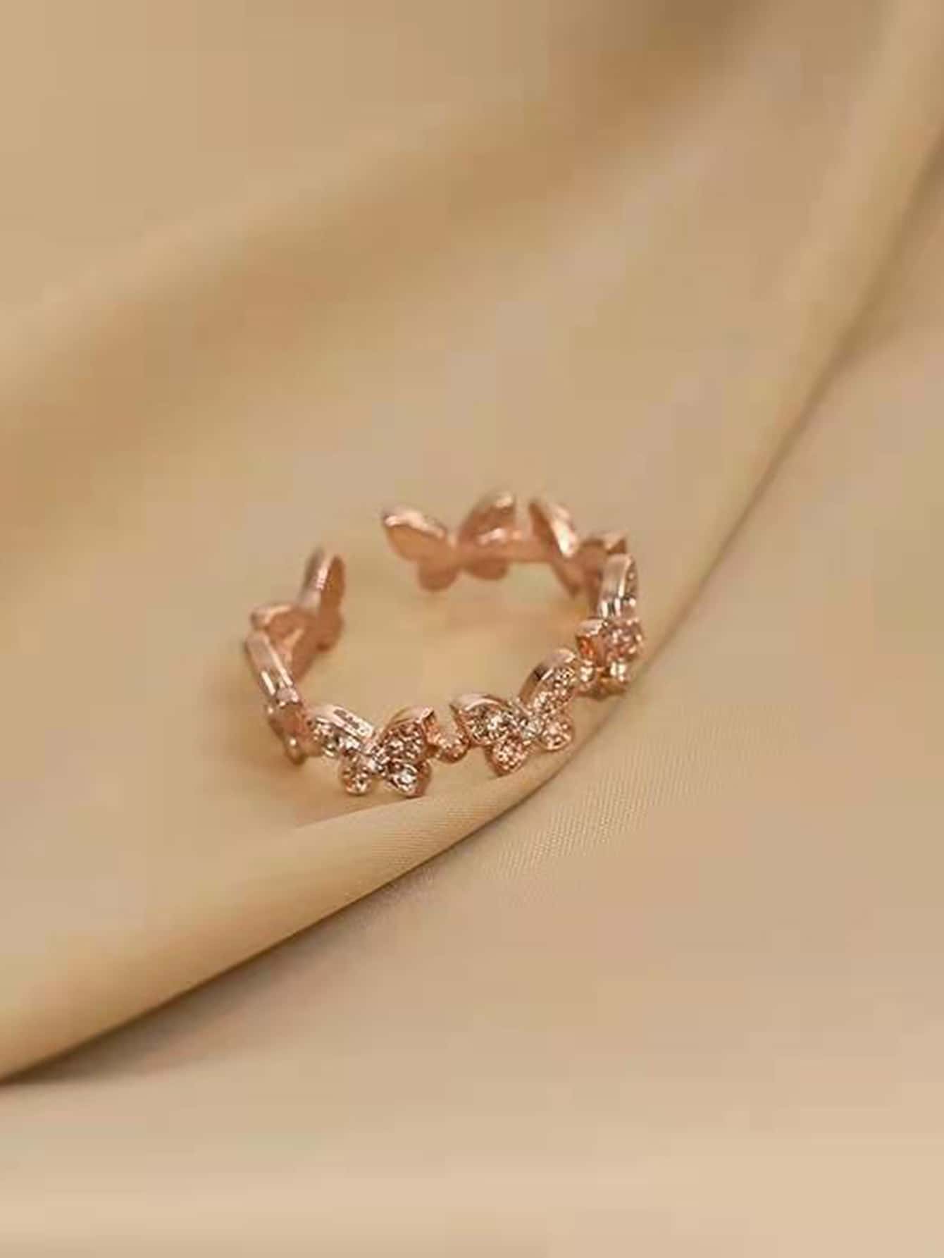 Butterfly Detail Cuff Ring | SHEIN USA