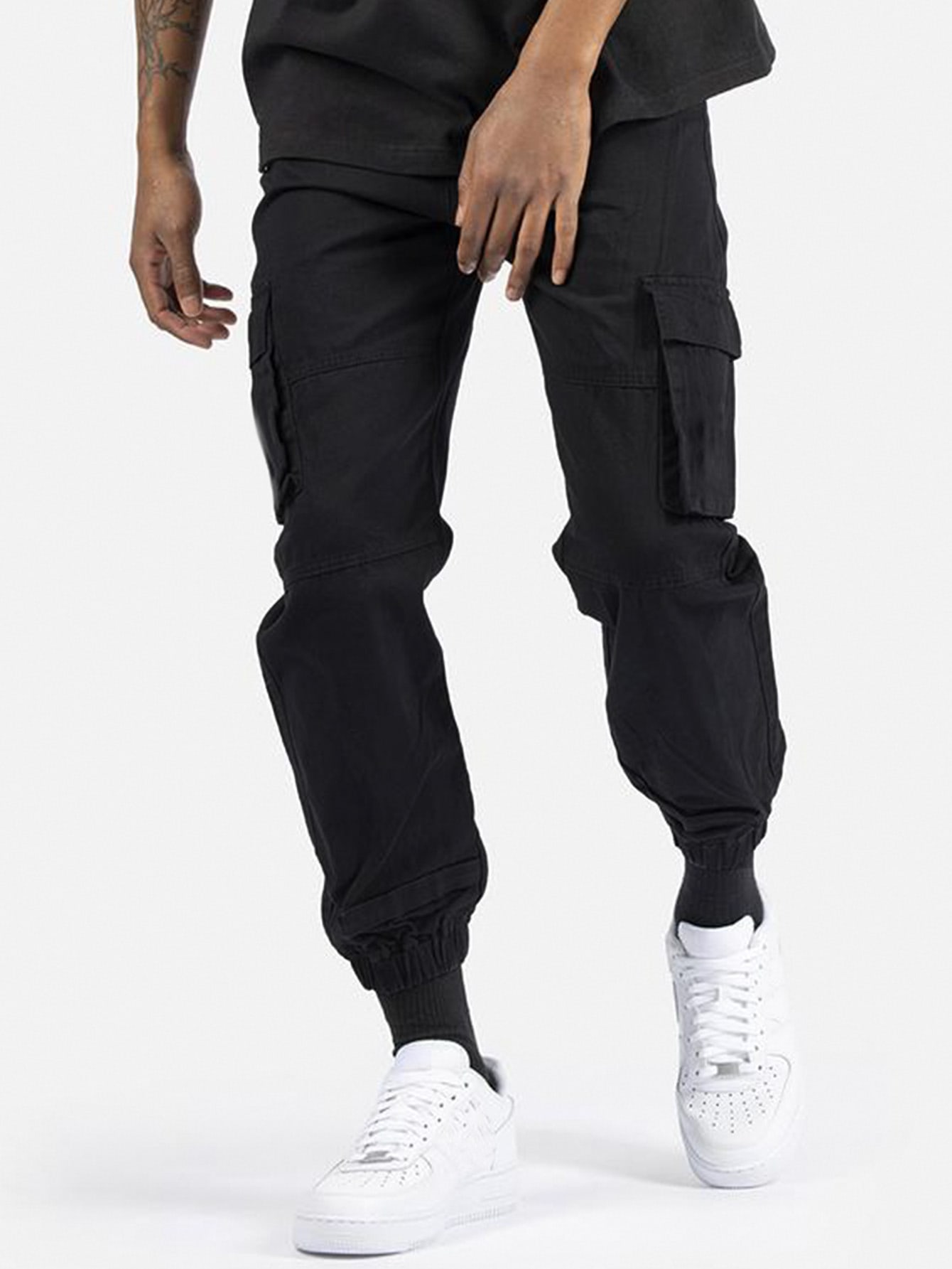 Manfinity Men Flap Pocket Side Drawstring Waist Joggers | SHEIN USA