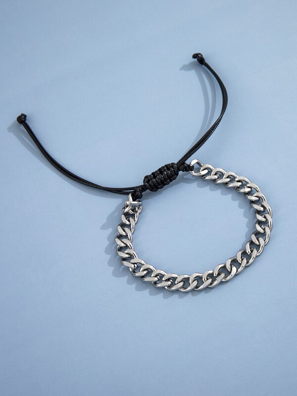Men Chain Bracelet Punk Hip Pop Style | SHEIN USA