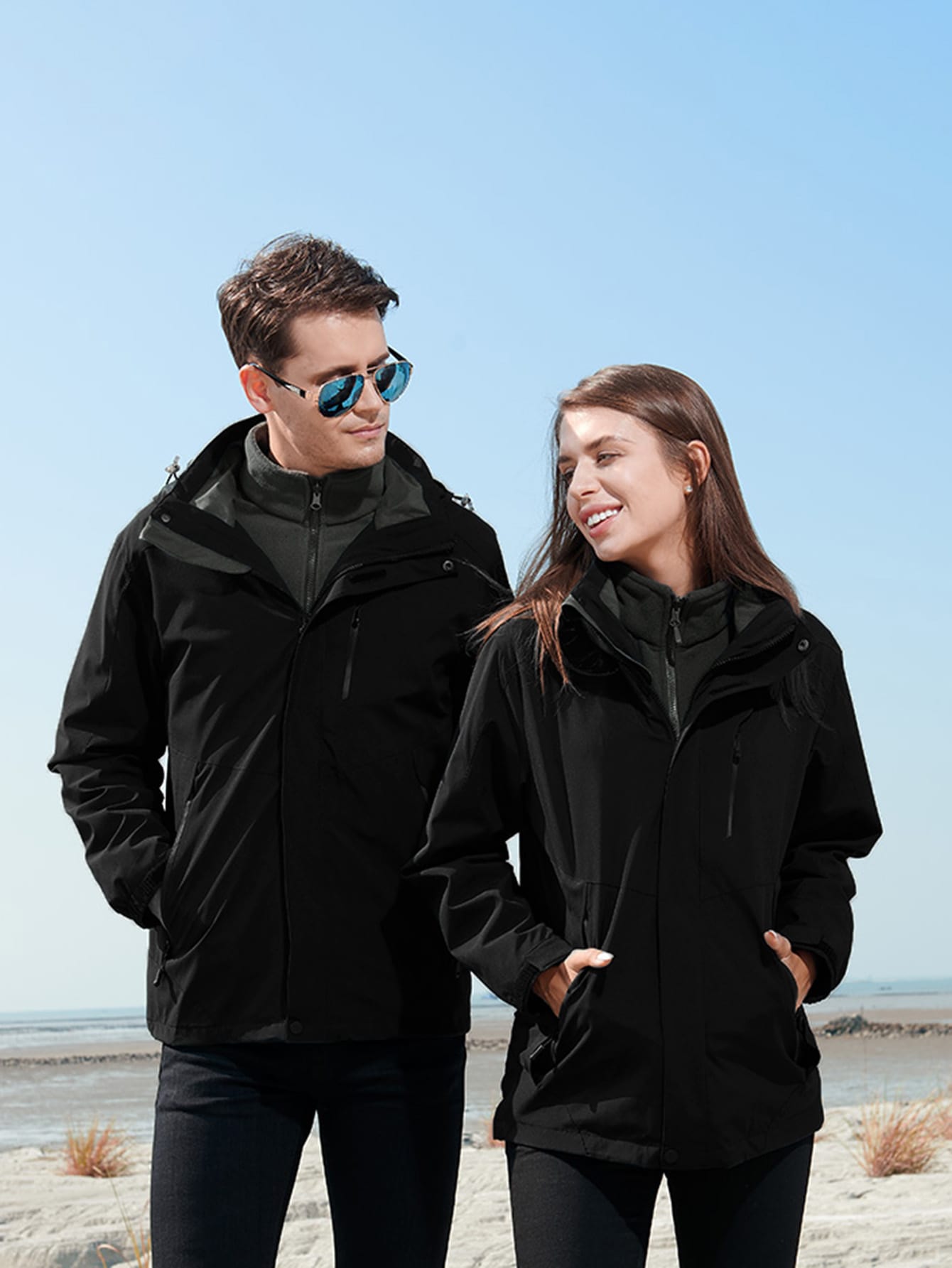 SPORTLIFE 3 In 1 Waterproof Hooded 1pc Sports Jacket With 1pc ...