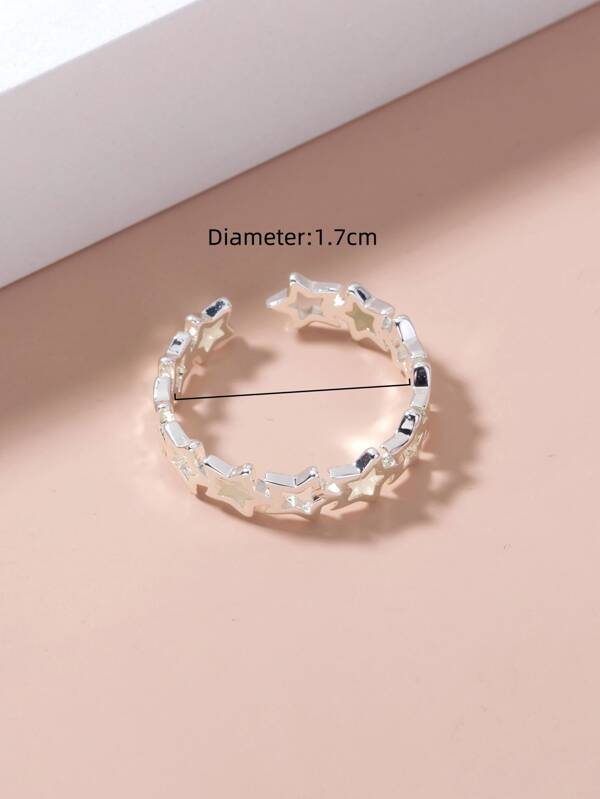 Glow In The Dark Star Design Ring | SHEIN UK