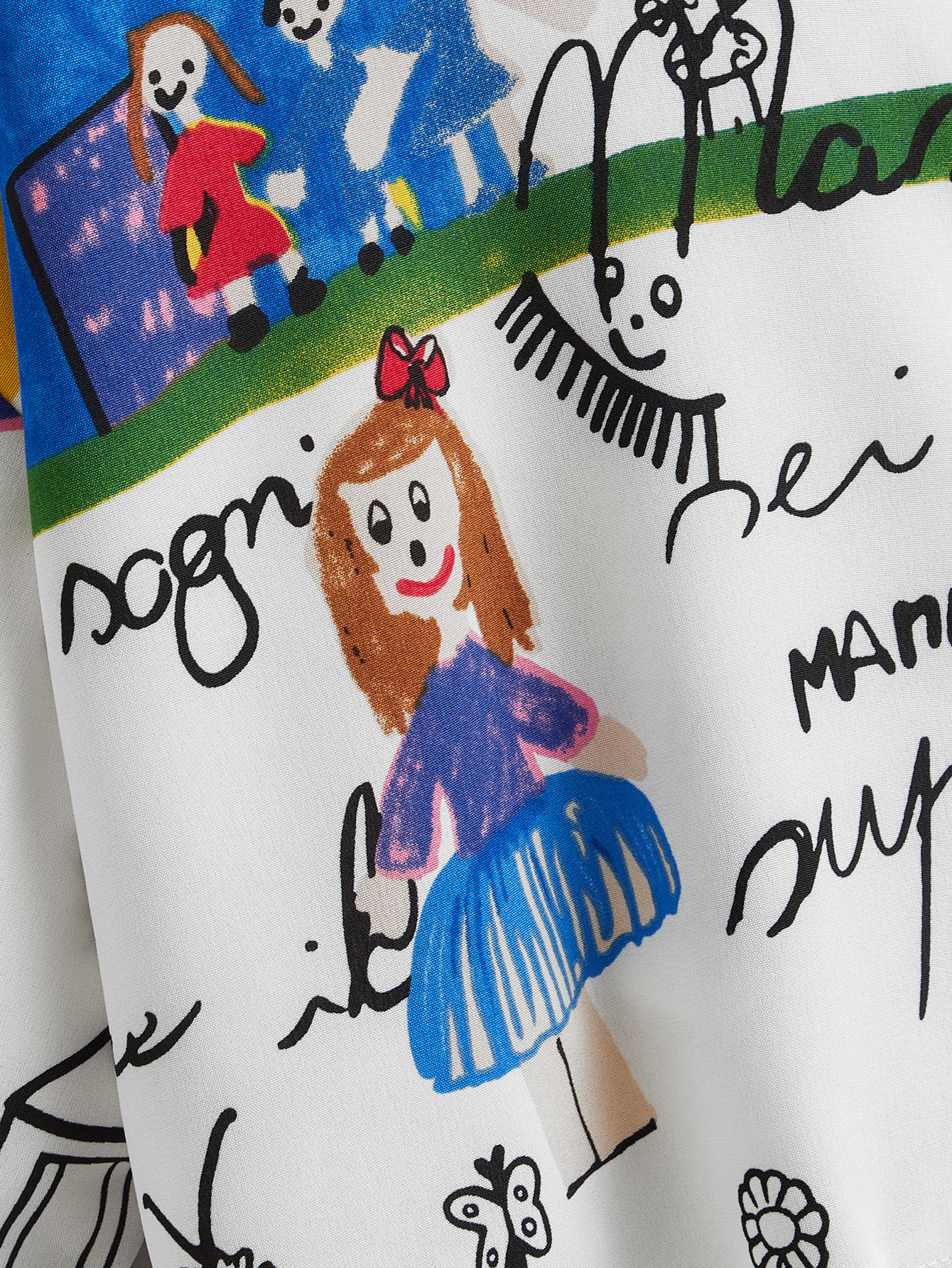 SHEIN EZwear Camisa corta con dibujos animados con estampado de grafiti ...