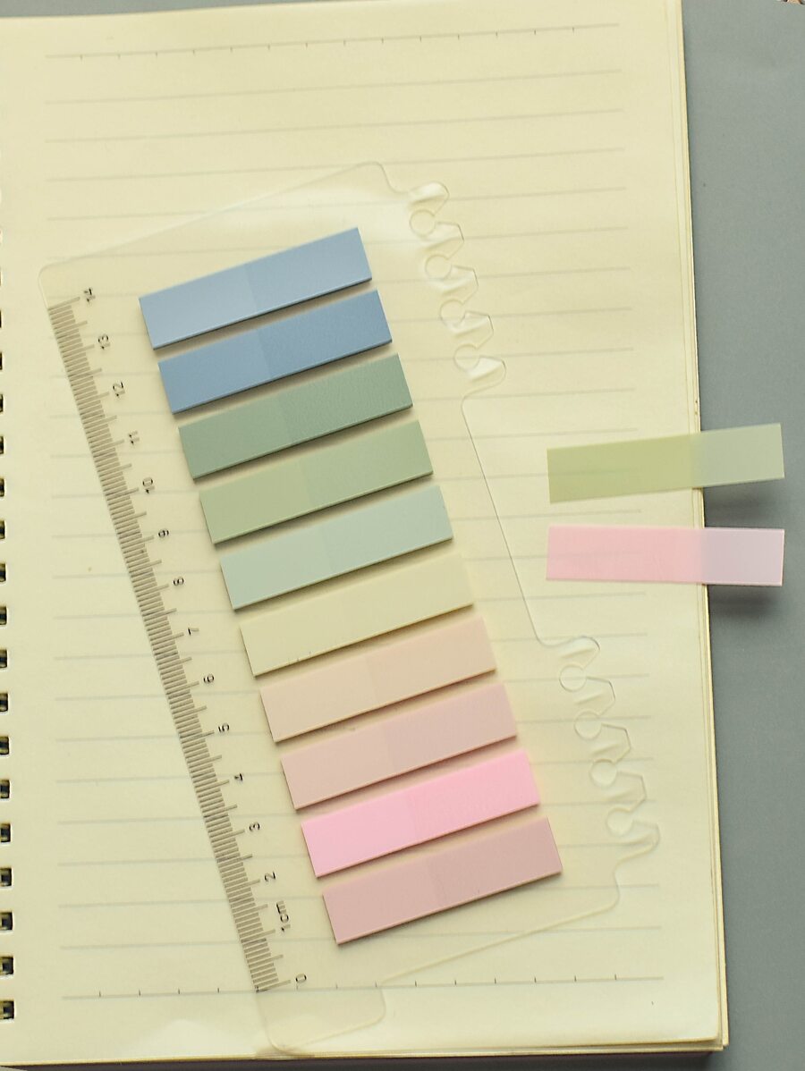 MOKA 200pcs Page Markers Sticky Notes Book Tabs, Colored Writable Index ...