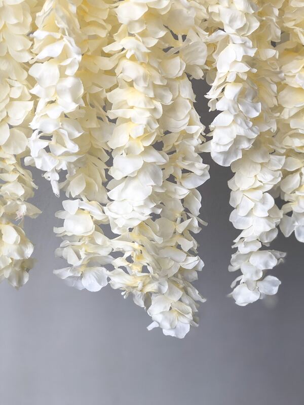 1pc Artificial Vine Plant,Champagne Romantic Artificial Hanging Flowers ...