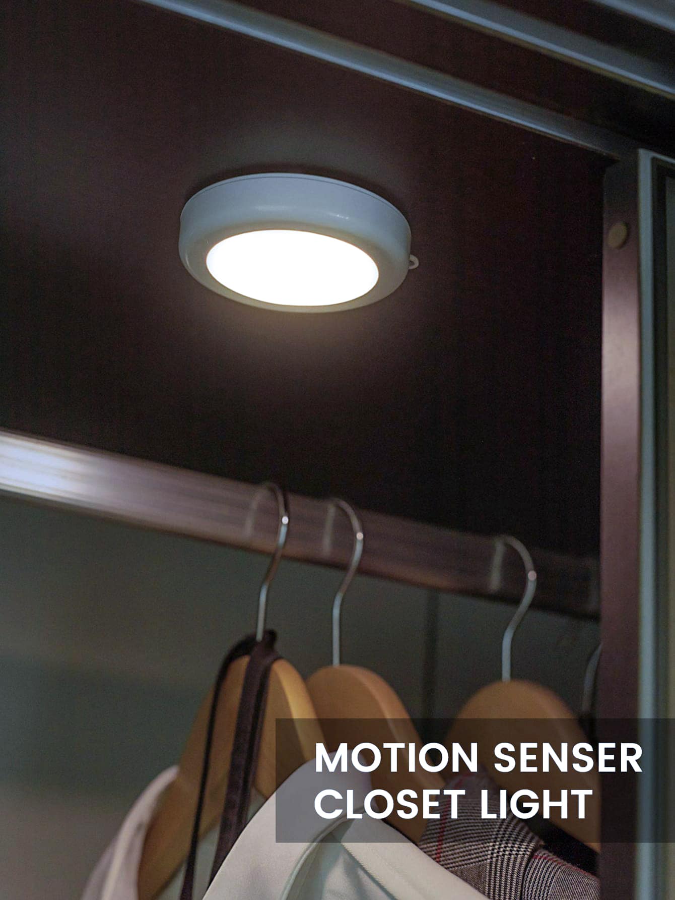 BASIC LIVING Closet Cabinet Motion Sensor Wireless LED Light-Bright ...
