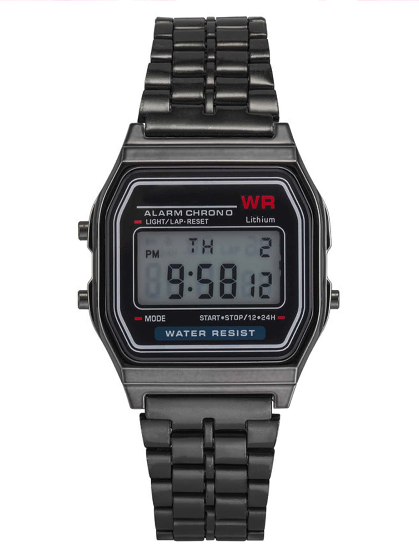 Rectangle Digital Display Electronic Watch