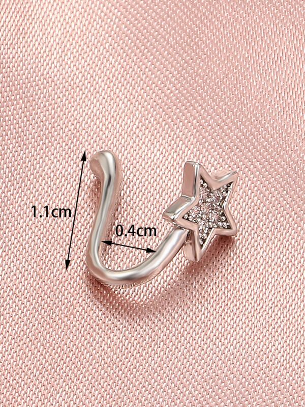 Copper Star Decor Nose Cuff For Women And Men, Punk Non Piercing, A ...