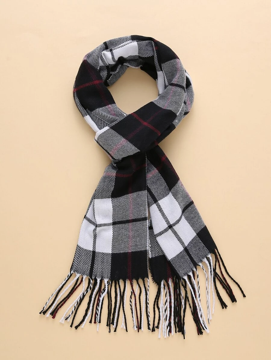 Men Plaid Scarf | SHEIN USA