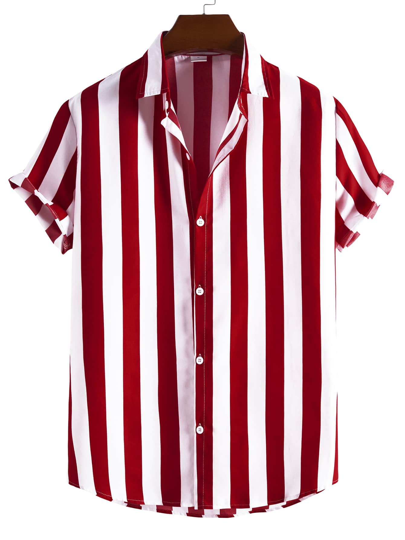 Manfinity Homme Men Vertical Striped Button Up Shirt | SHEIN USA