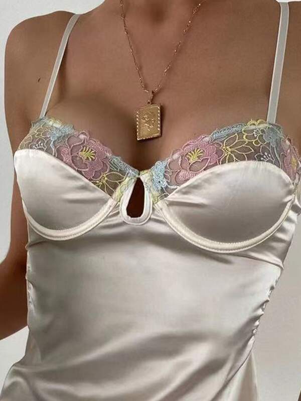 Floral Embroidery Underwire Slips For Sale Australia New Collection