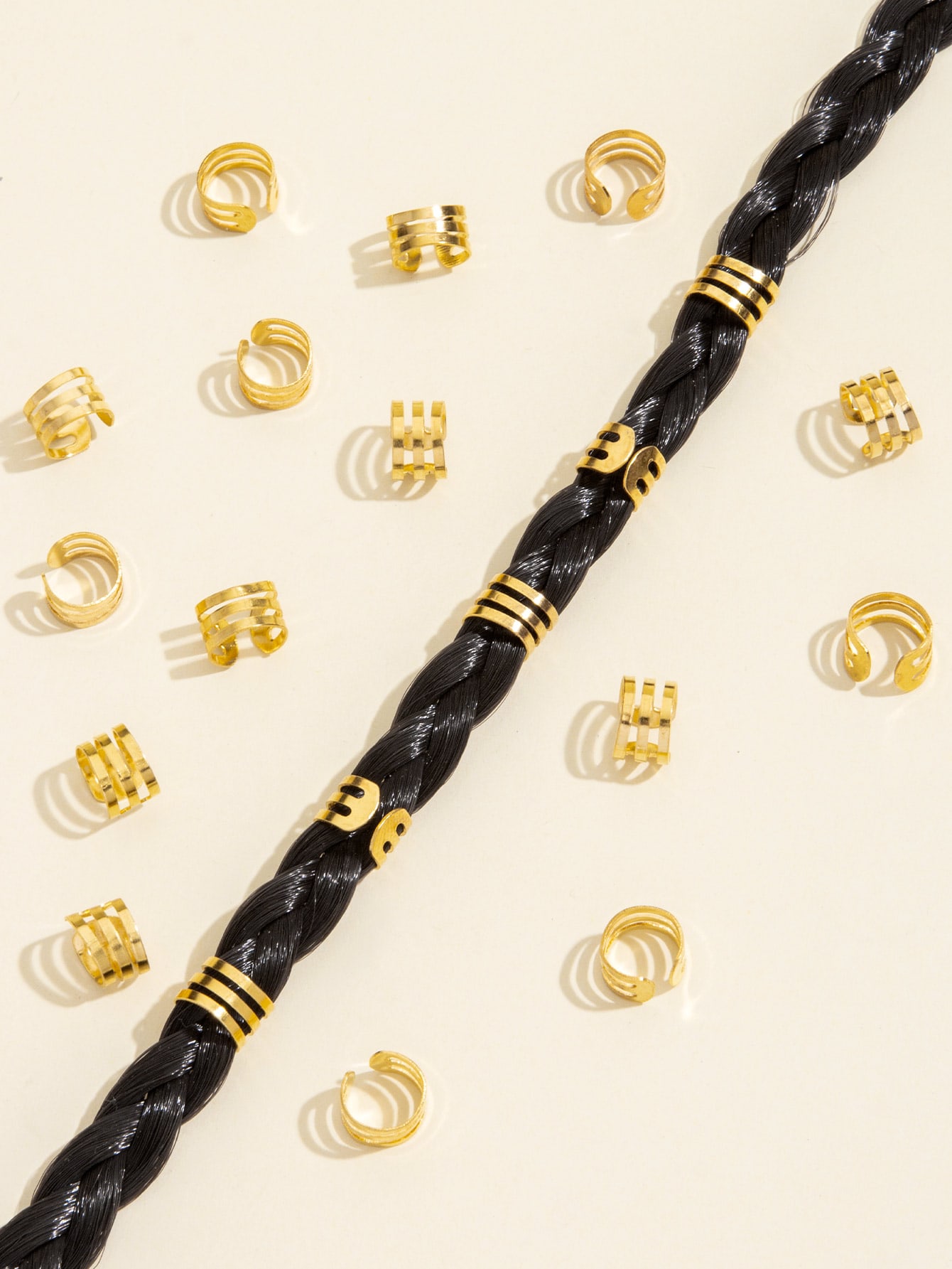 20pcs Alloy Hair Ring