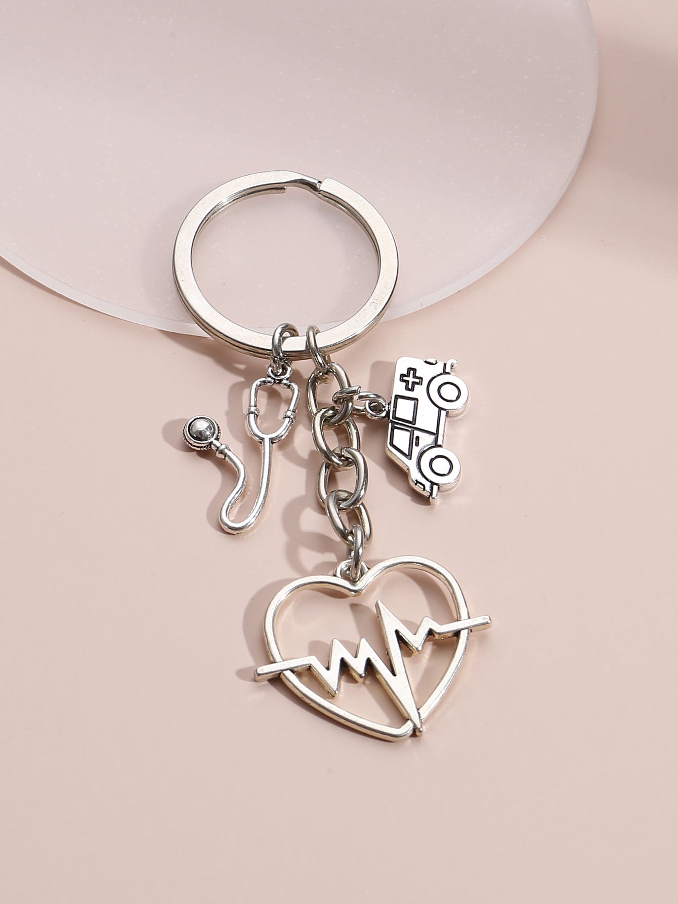 Ambulance Charm Keychain