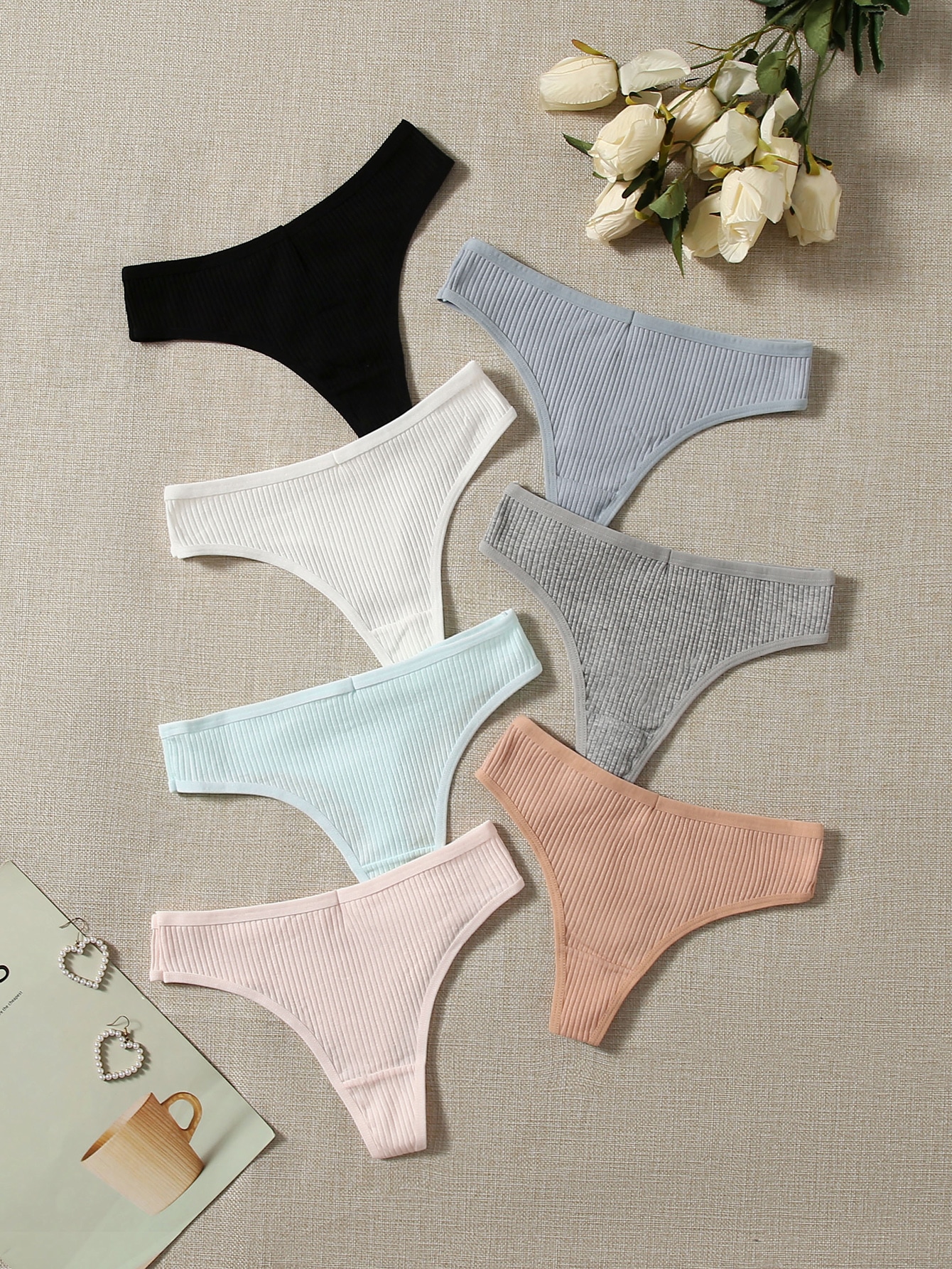 7pack Plain Panty Set