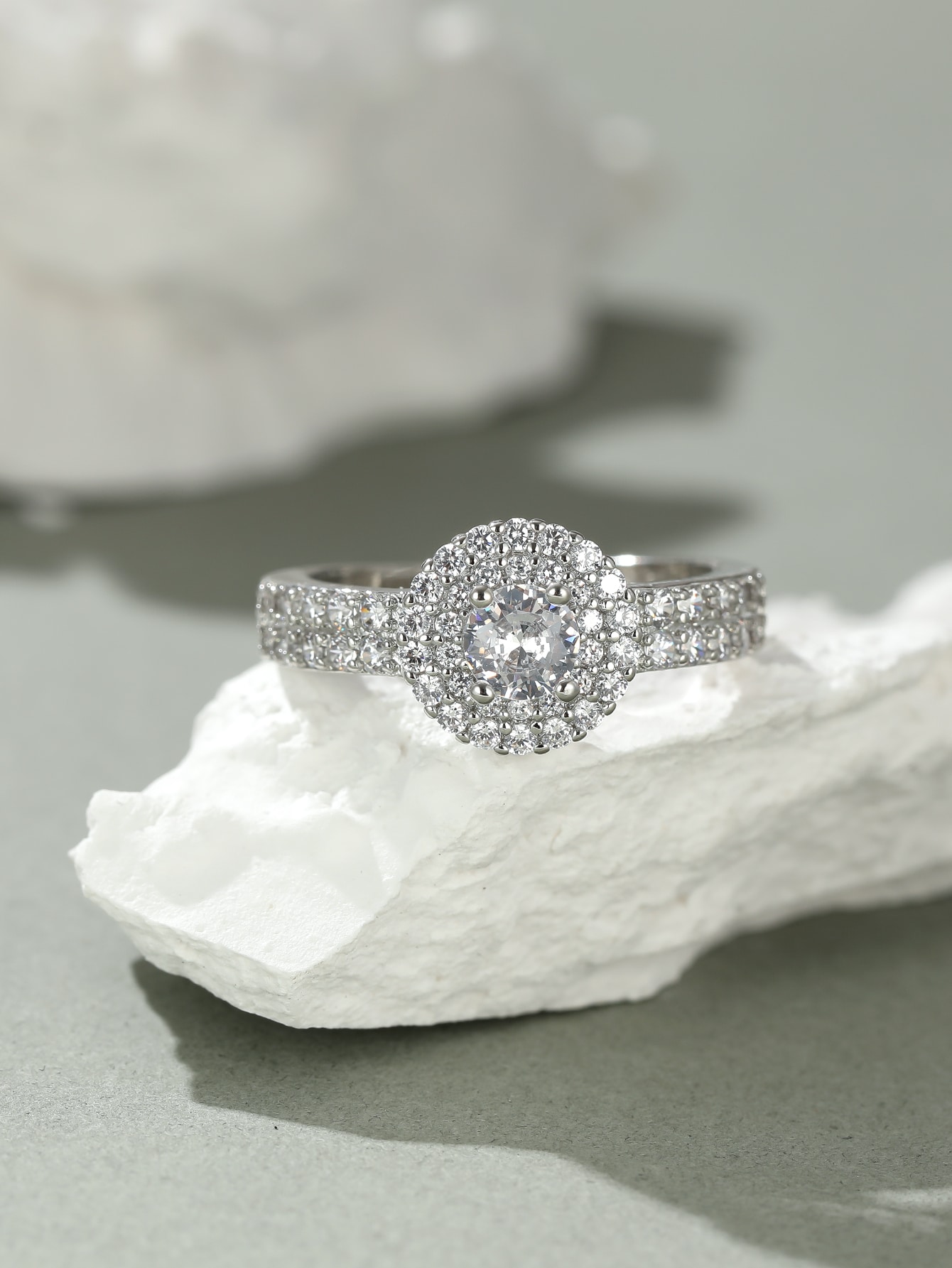 18K Gold Plated Zircon Decor Ring