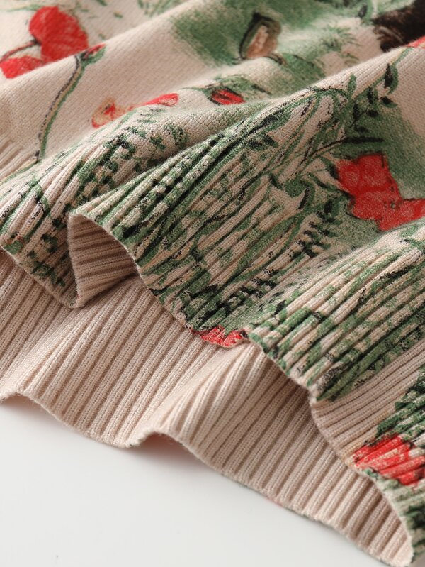 Manfinity Men Floral And Figure Graphic Jumper | SHEIN UK