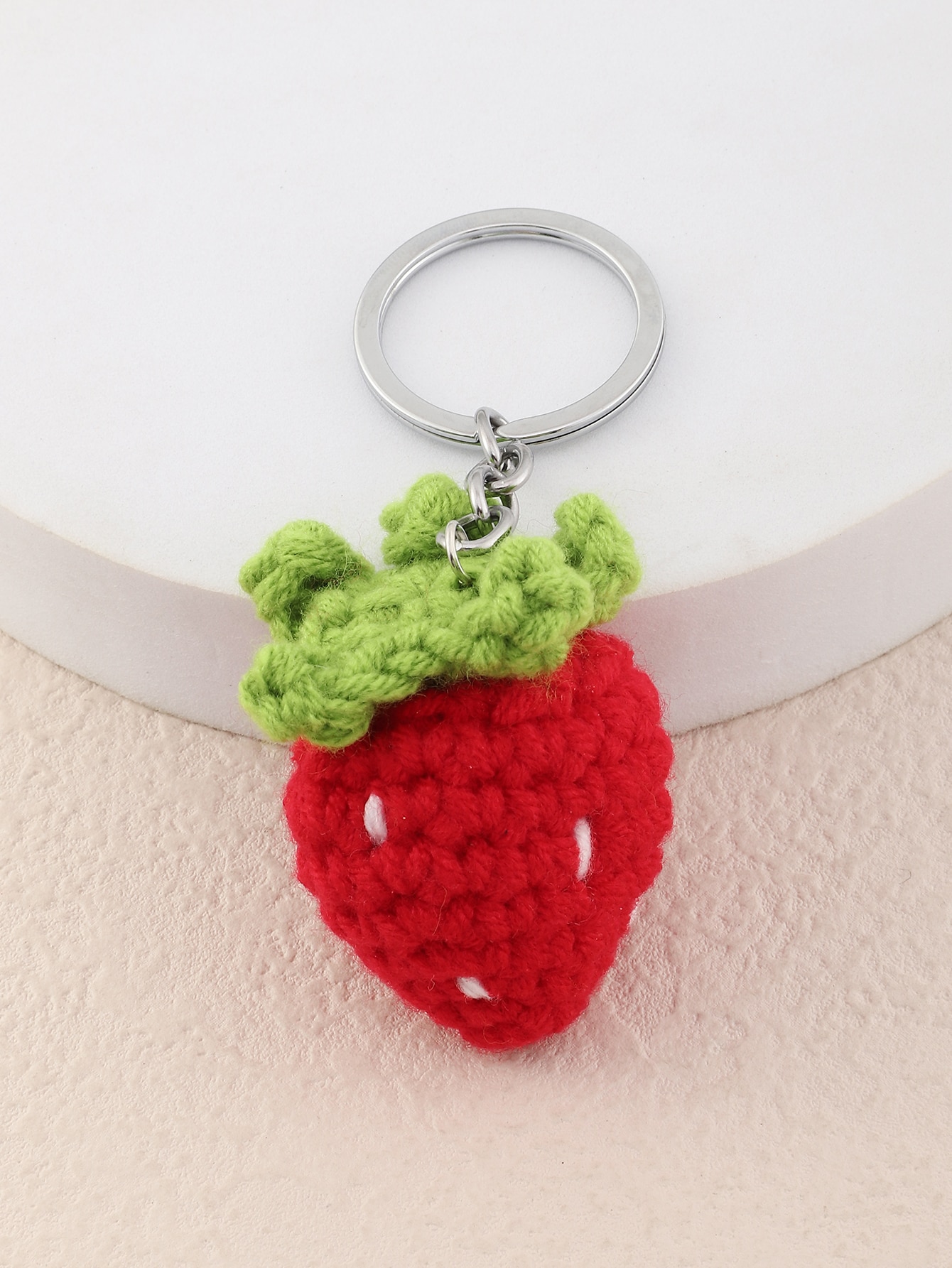 Strawberry Pendant Keychain