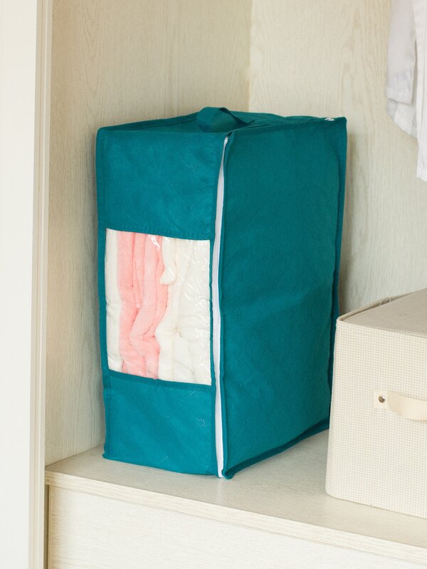 1pc Foldable Clothes Storage Box, Dust-proof Household Storage Box ...