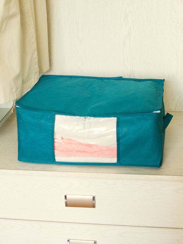 1pc Foldable Clothes Storage Box, Dust-proof Household Storage Box ...