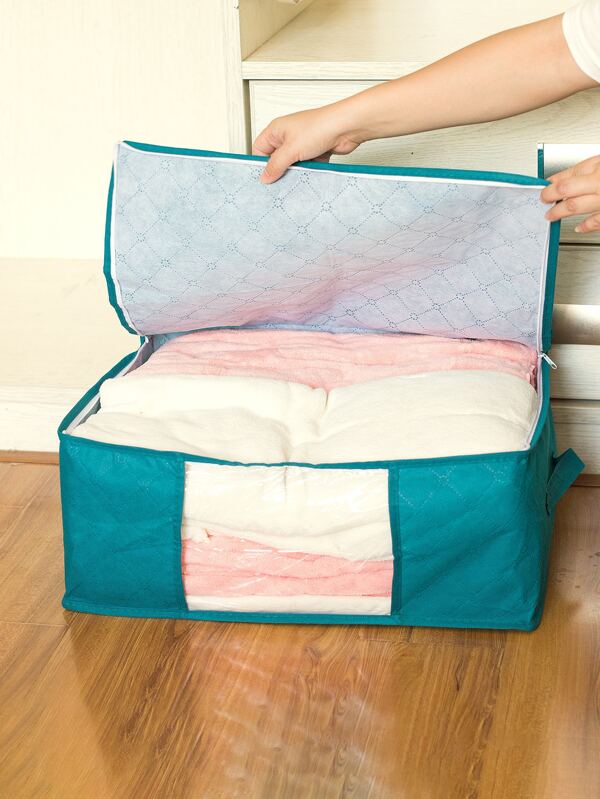 1pc Foldable Clothes Storage Box, Dust-proof Household Storage Box ...