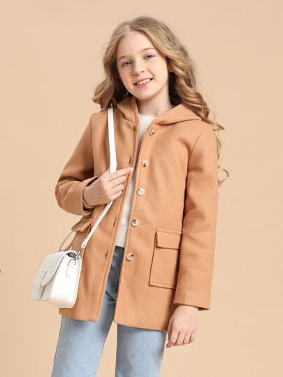 Girls Overcoat | Fashion Girls Overcoat | SHEIN USA