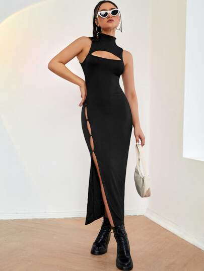 Search slit dress | SHEIN UK