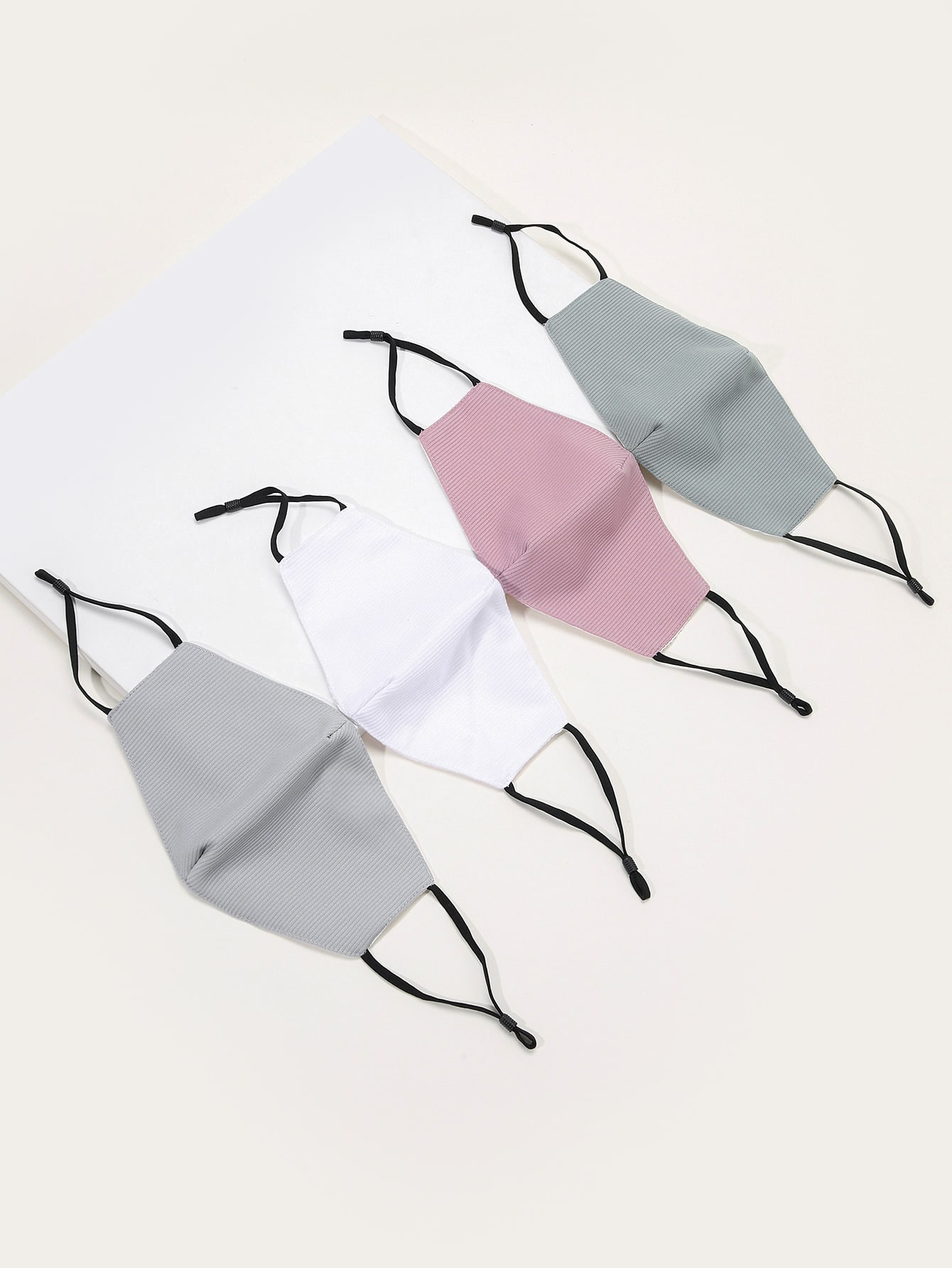 4pcs Plain Face Mask