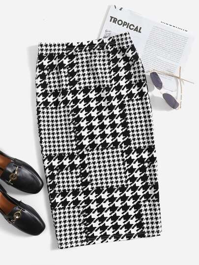 Search houndstooth skirt | SHEIN USA