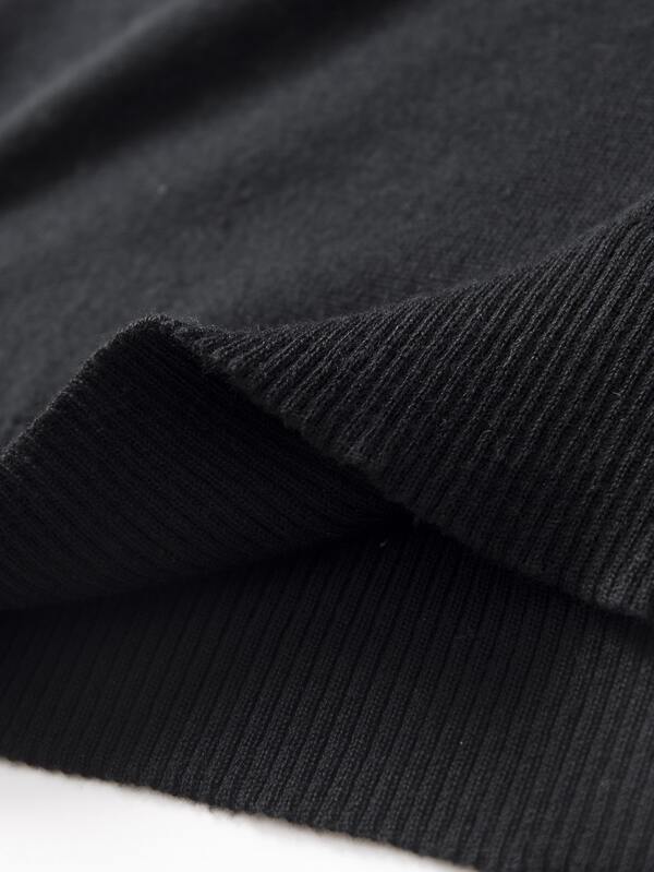 Manfinity Homme Men Solid Ribbed Knit Jumper Without Shirt | SHEIN UK