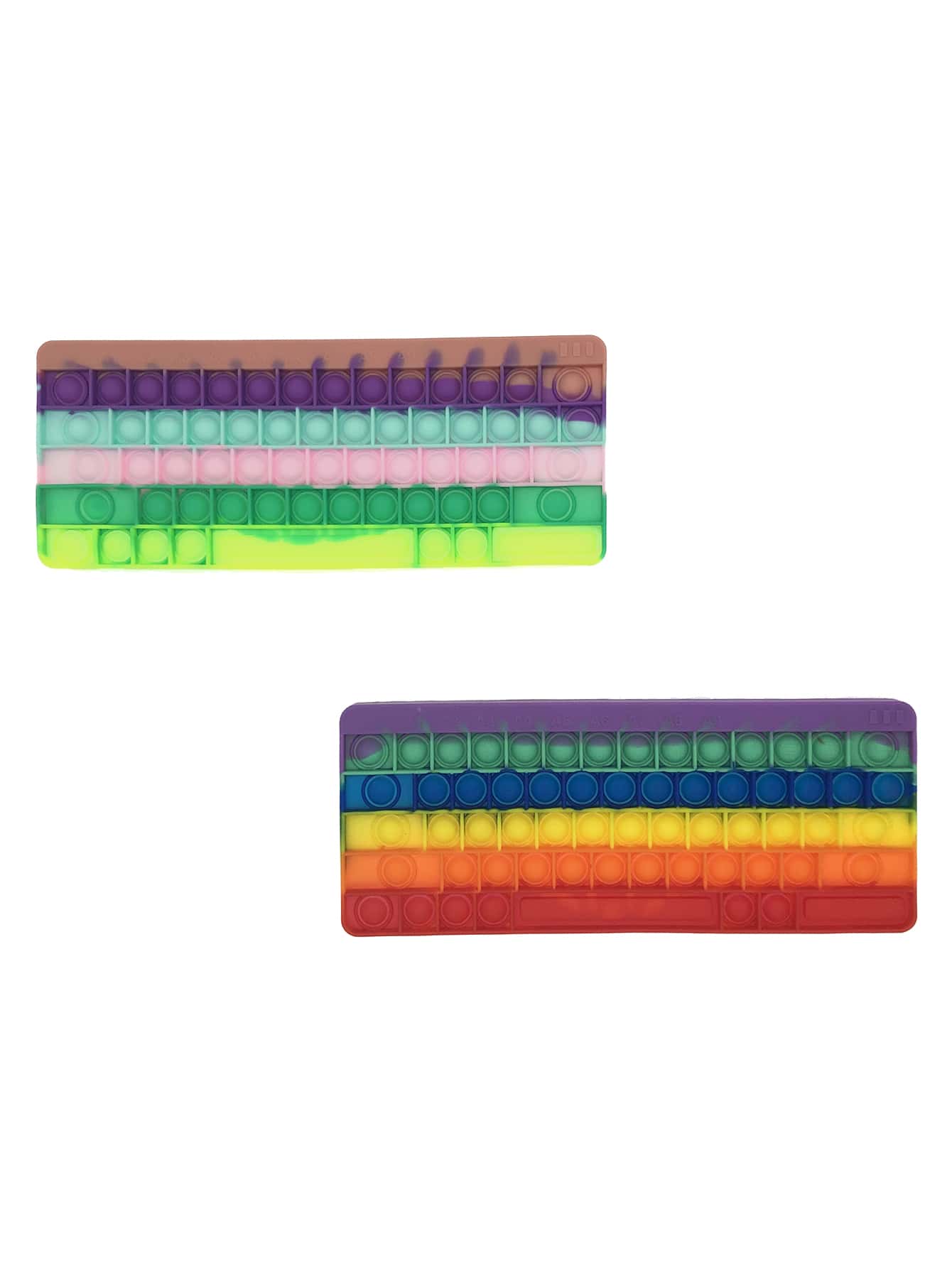 2pcs Keyboard Shaped Push Pop Bubble | SHEIN USA