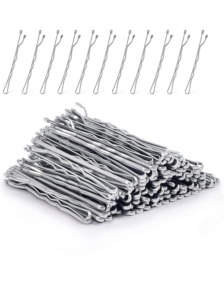 Silver Bobby Pins, Hair Clips Hair Braiding Tool 100pcs Bobby Pins For ...