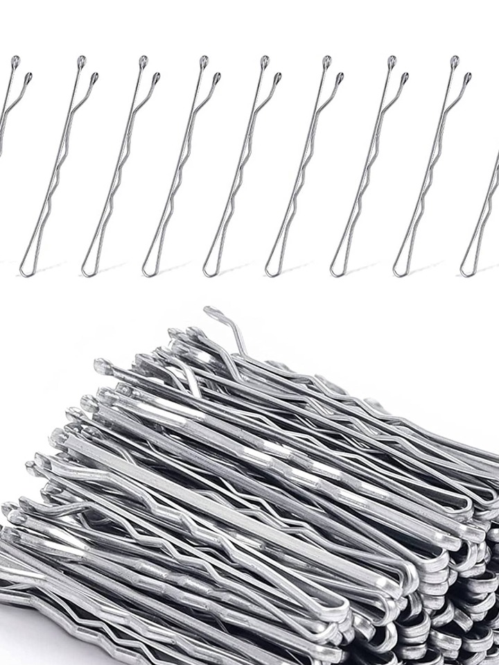 Silver Bobby Pins, Hair Clips Hair Braiding Tool 100pcs Bobby Pins For ...