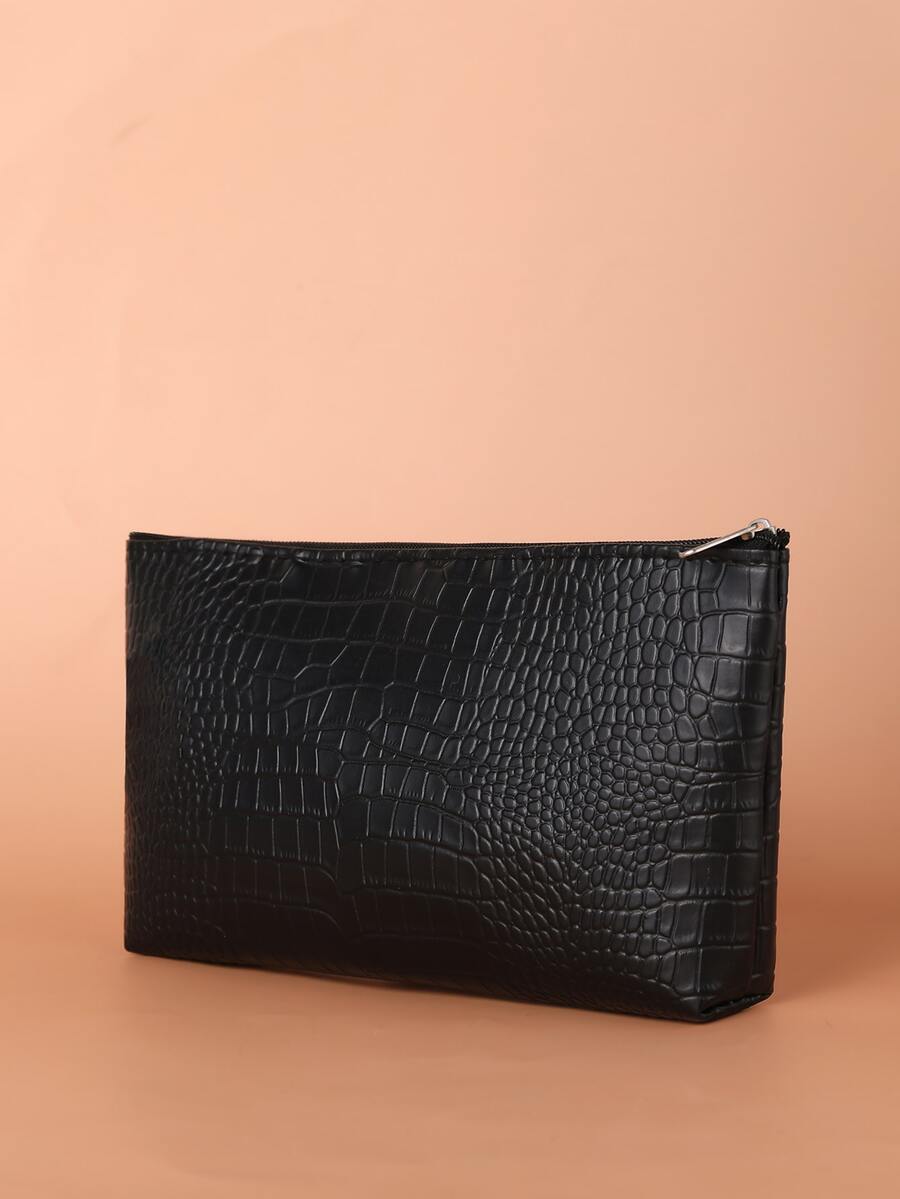 Crocodile Pattern Zipper Makeup Bag | SHEIN EUR