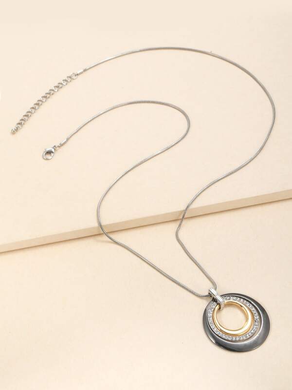 Circle Pendant Necklace | SHEIN UK