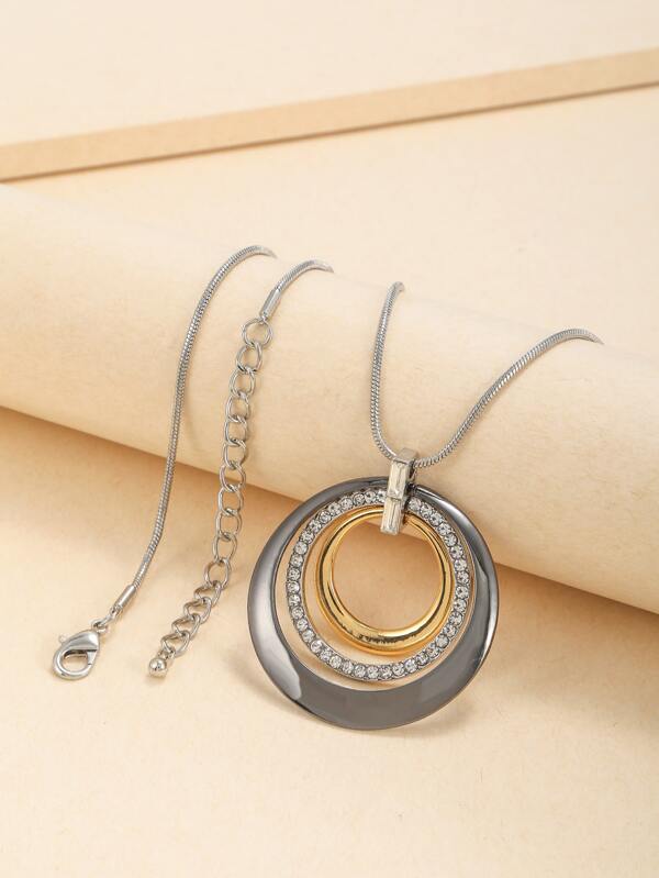 Circle Pendant Necklace | SHEIN UK