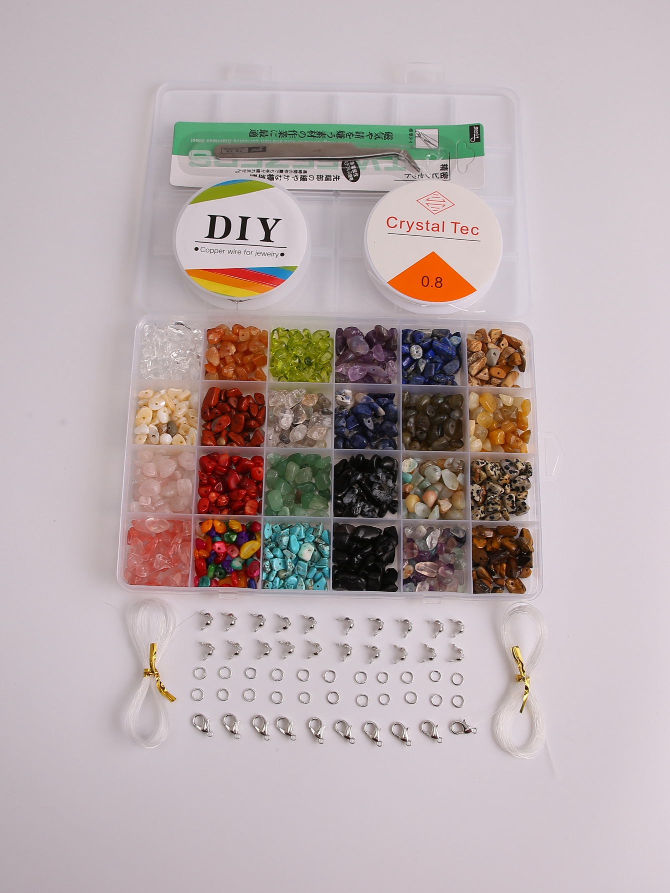 Natural Stone DIY Jewelry Accessory Set