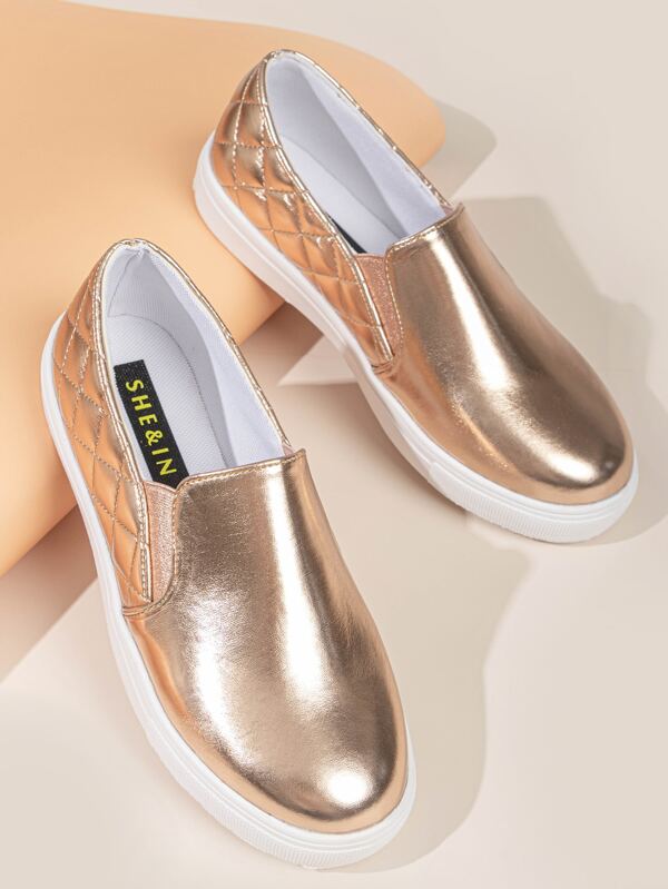 Quilted Slip On Casual Shoes | SHEIN USA