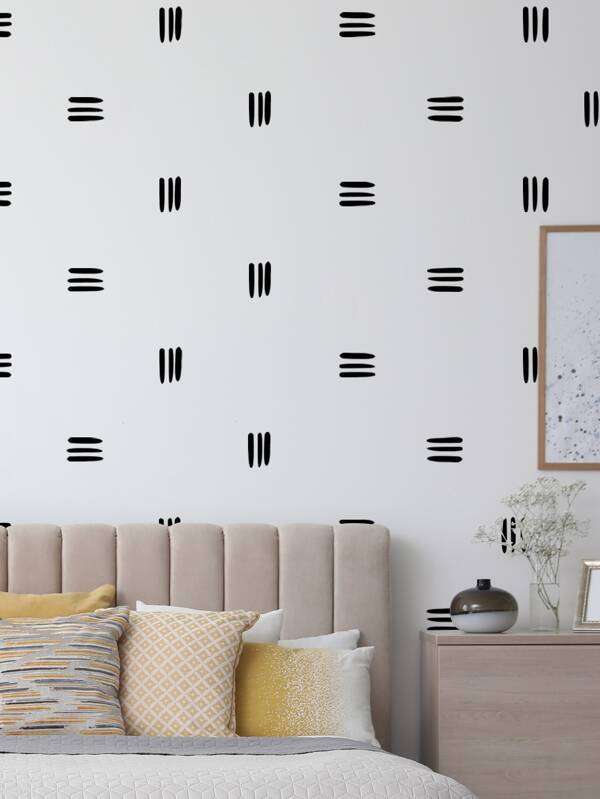 1pc Line Pattern Wall Sticker | SHEIN USA