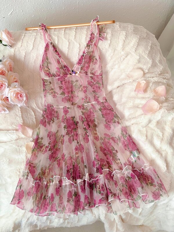 Floral Chiffon Slips Shein Usa