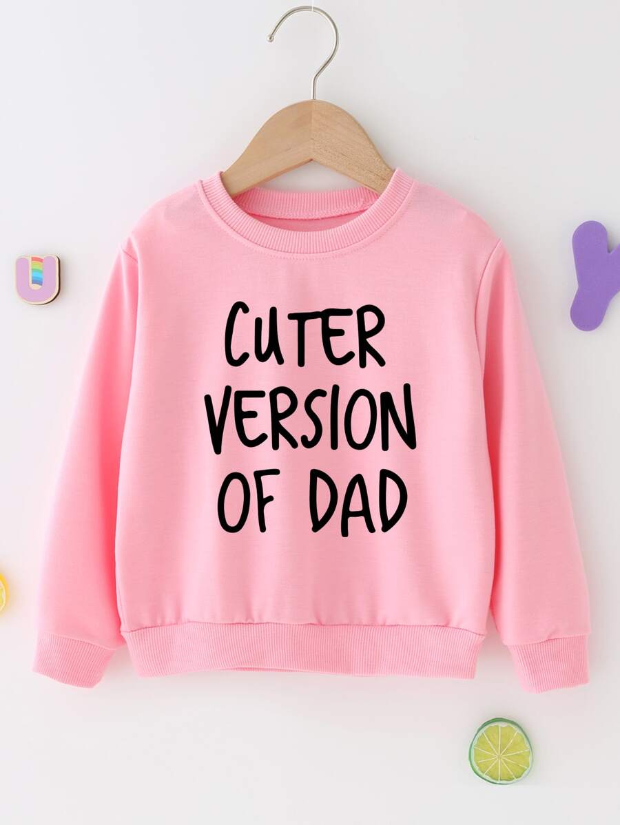 Young Girl Slogan Graphic Pullover | SHEIN USA