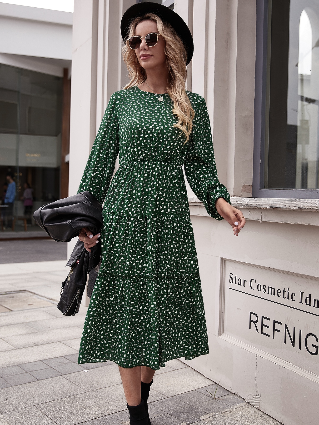 Ditsy Floral Midi Dress | SHEIN USA