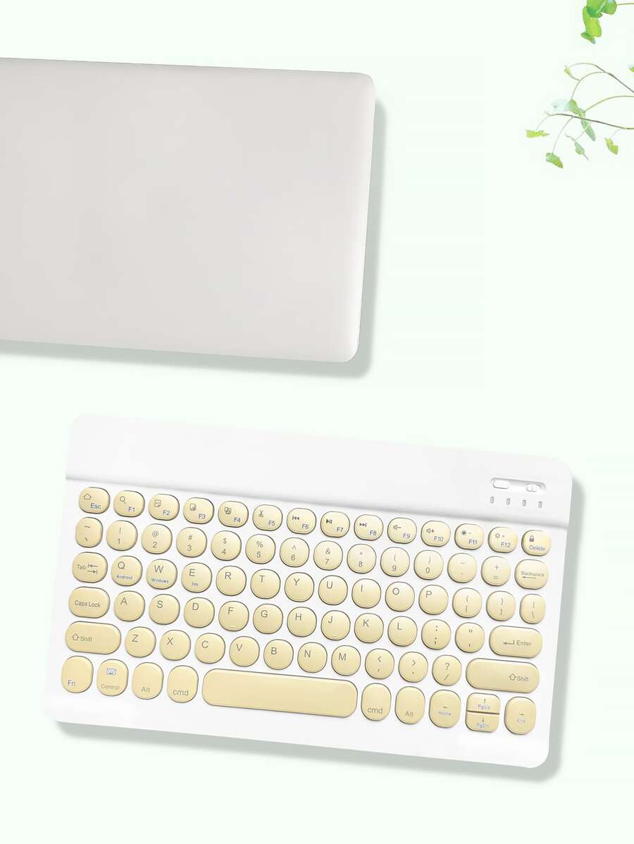 10-inch Round Key Wireless Mini Silent Keyboard, Compatible With Iphone ...