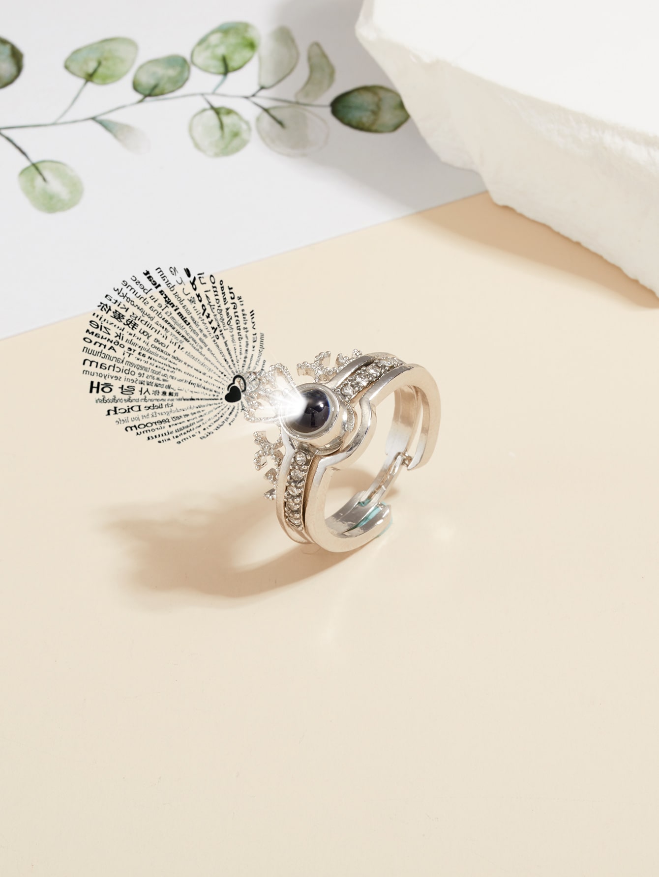 2pcs Light Projection Ring