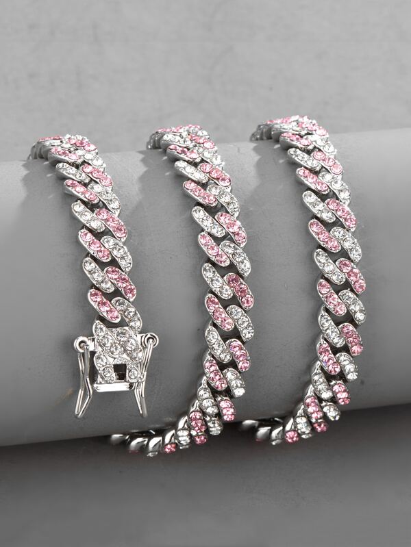 For Women Men Trendy Punk Hip Hop Style Rock Party Full Rhinestone ...