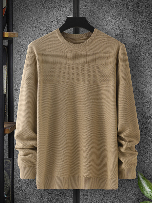 Manfinity Men Solid Textured Knit Sweater | SHEIN USA