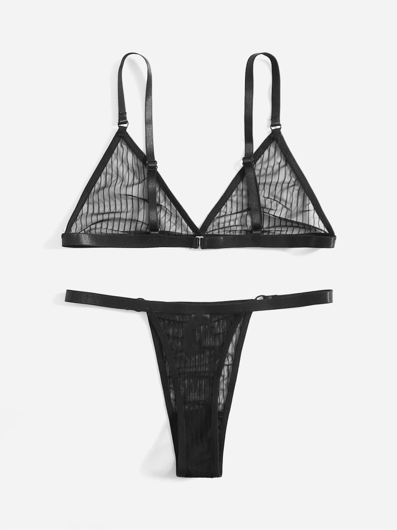 Sheer Lace Lingerie Set Shein Eur